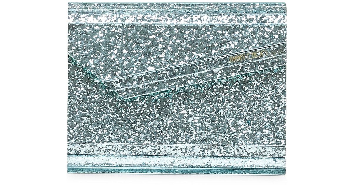 Jimmy Choo Aqua Candy Clutch in Blue | Lyst UK