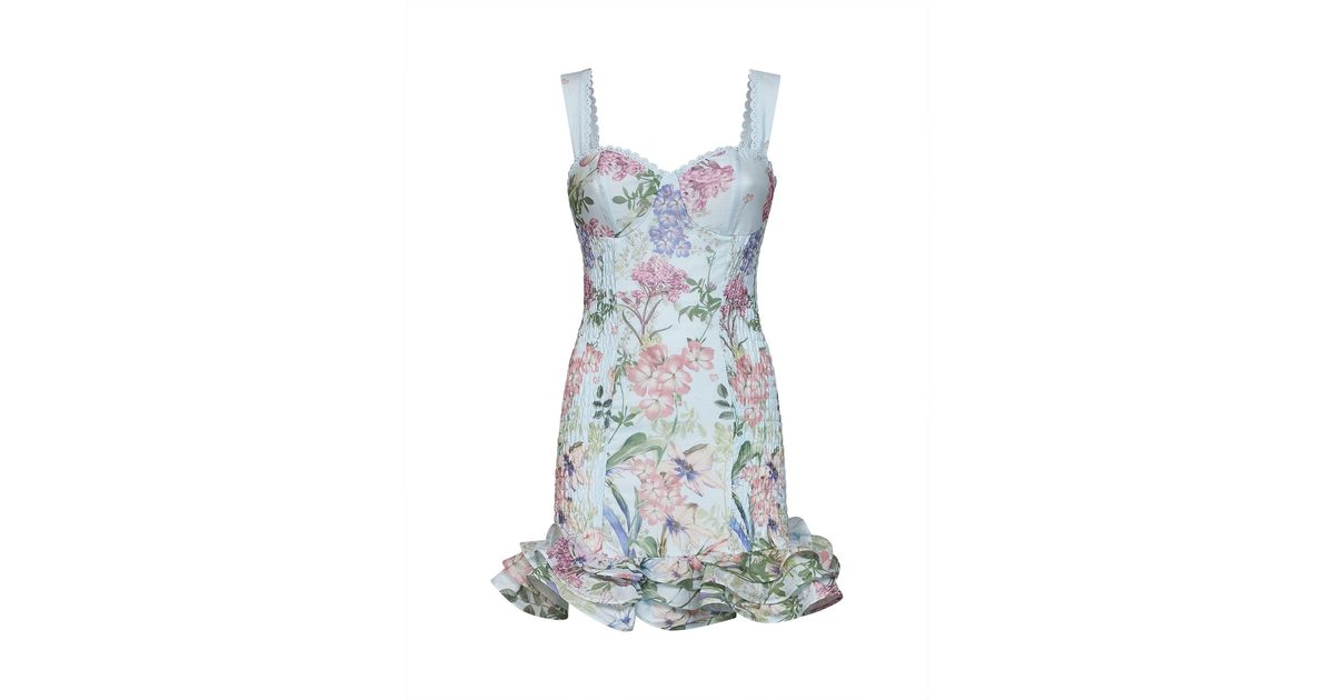Charo Ruiz Mini Bustier Dress Sunil in Blue | Lyst UK