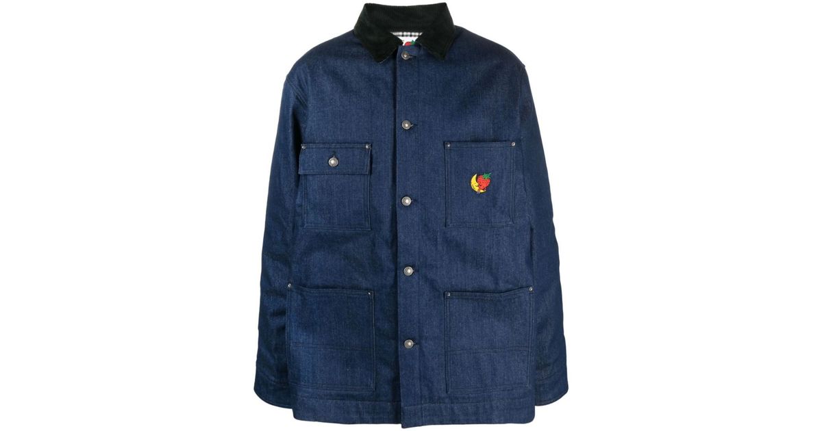 Sky High Farm Universe Logoed Jacket in Blue for Men | Lyst