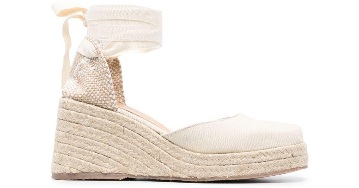 Castañer Raffia Wedges in Natural | Lyst