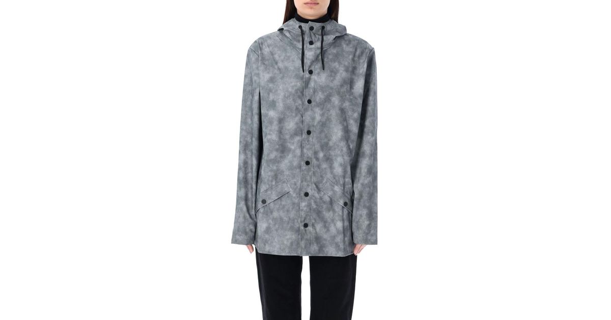 Rains Regular Fit Jacket in Gray for Men | Lyst