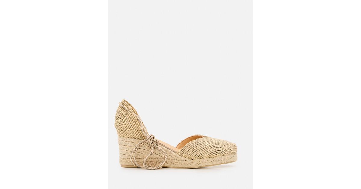 Castañer Cora Wedges in Natural | Lyst