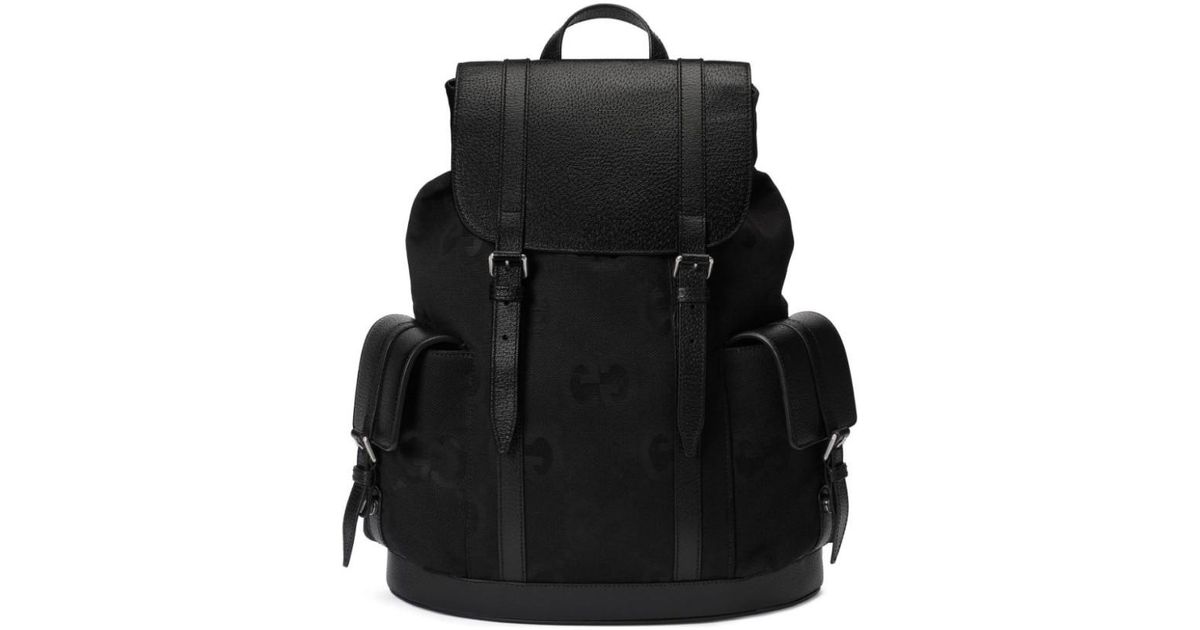 Gucci Gg Jumbo Backpack in Black for Men | Lyst