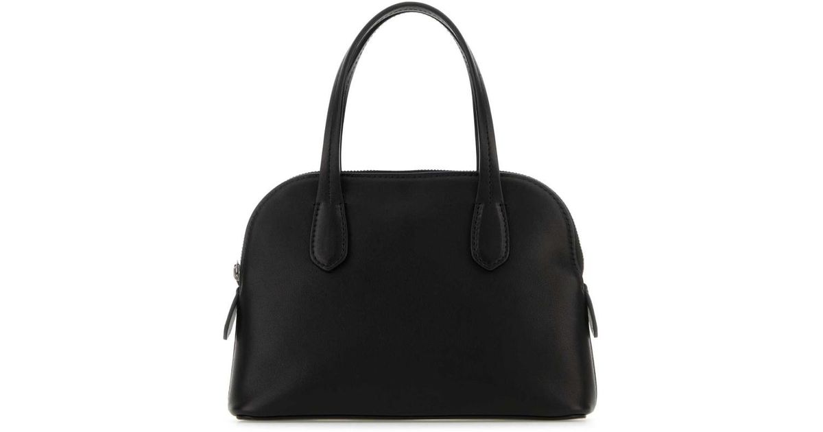 The Row Ingrid Satchel Bag in Black | Lyst