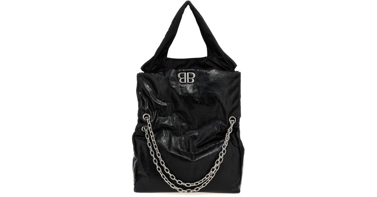 Balenciaga Monaco Tote Bag in Black | Lyst