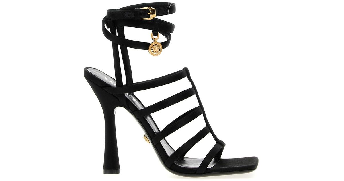Versace Lycia Heels in Black | Lyst