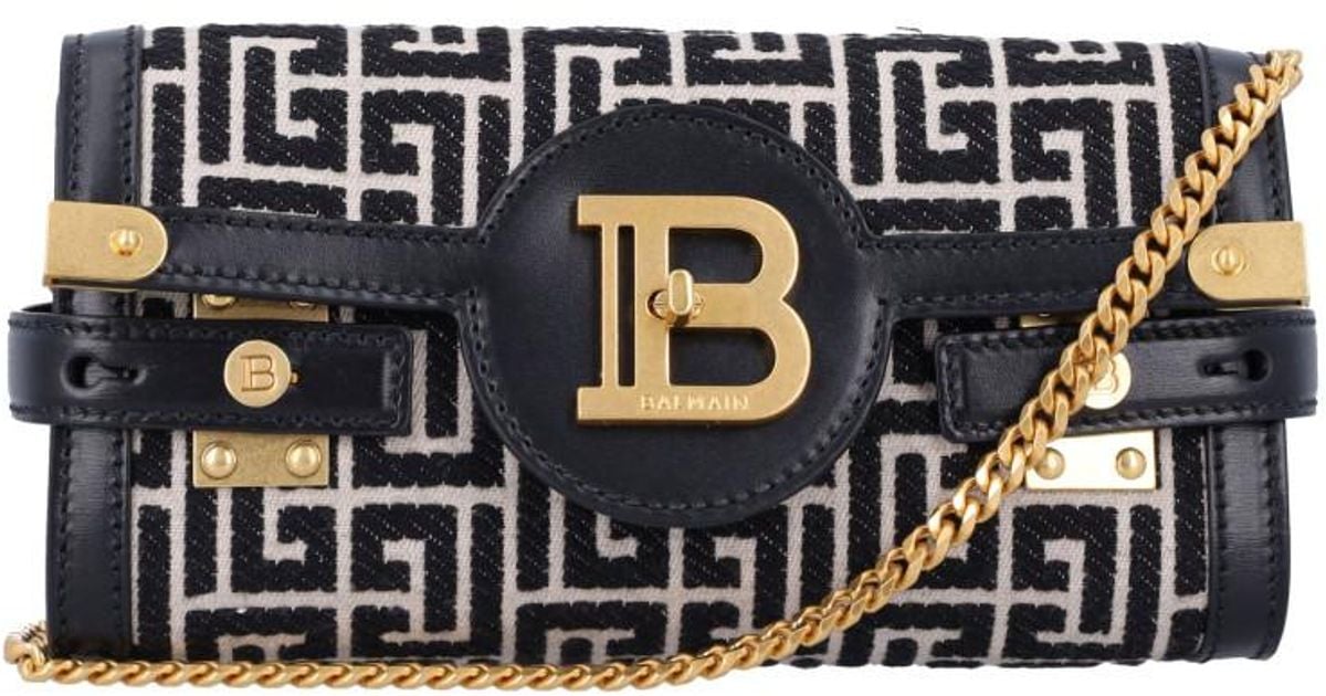Balmain B Buzz 23 Crossbody Bag in Black | Lyst