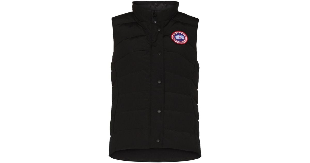 Canada Goose Patch Logo Vest in Black | Lyst