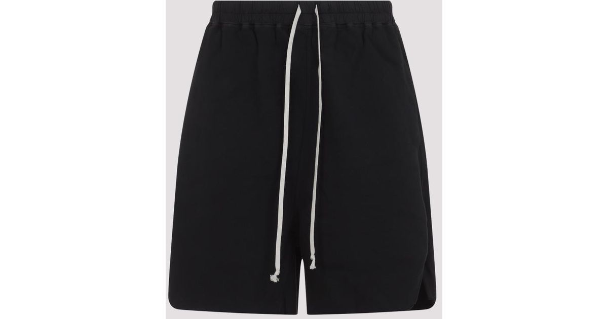 Rick Owens Button Zip Long Boxers in Black for Men | Lyst