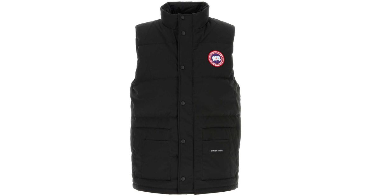 Canada Goose Logo Half Jacket in Black for Men | Lyst