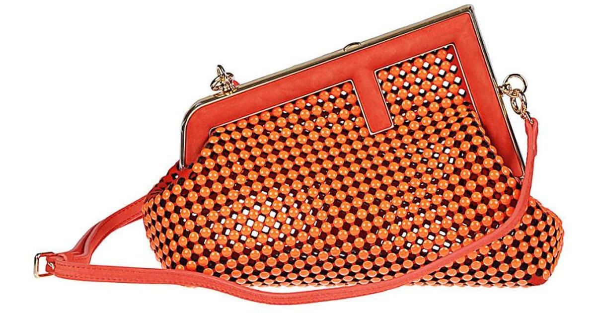 Fendi First Bag in Red | Lyst
