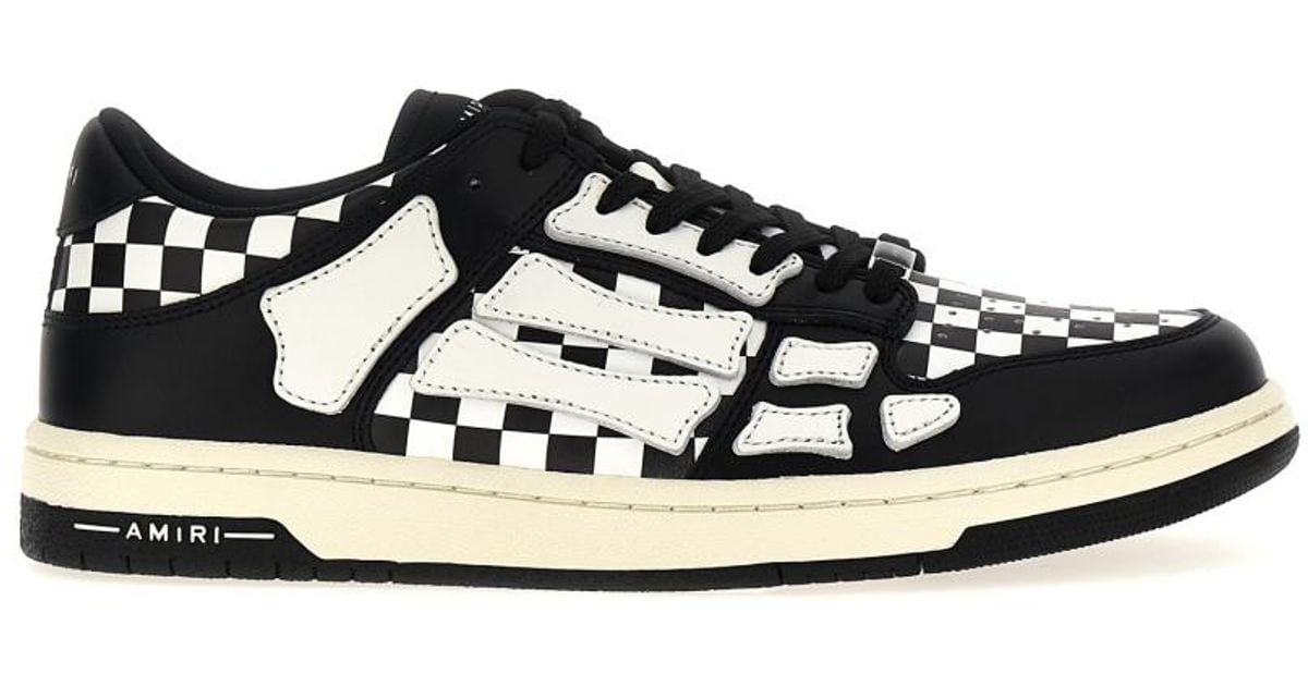 Amiri Checkered Sneakers in Black for Men | Lyst