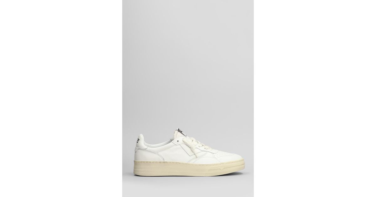 4b12 Hyper Sneakers In White Leather for Men | Lyst