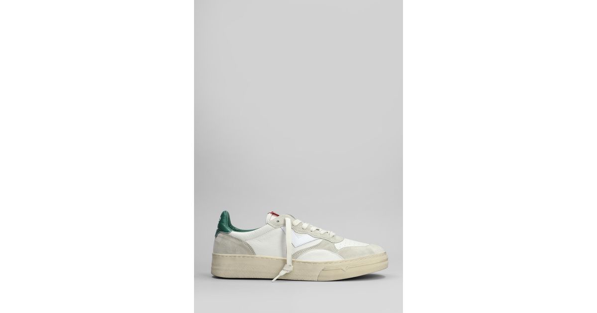4b12 Hyper Sneakers In White Suede And Leather for Men | Lyst