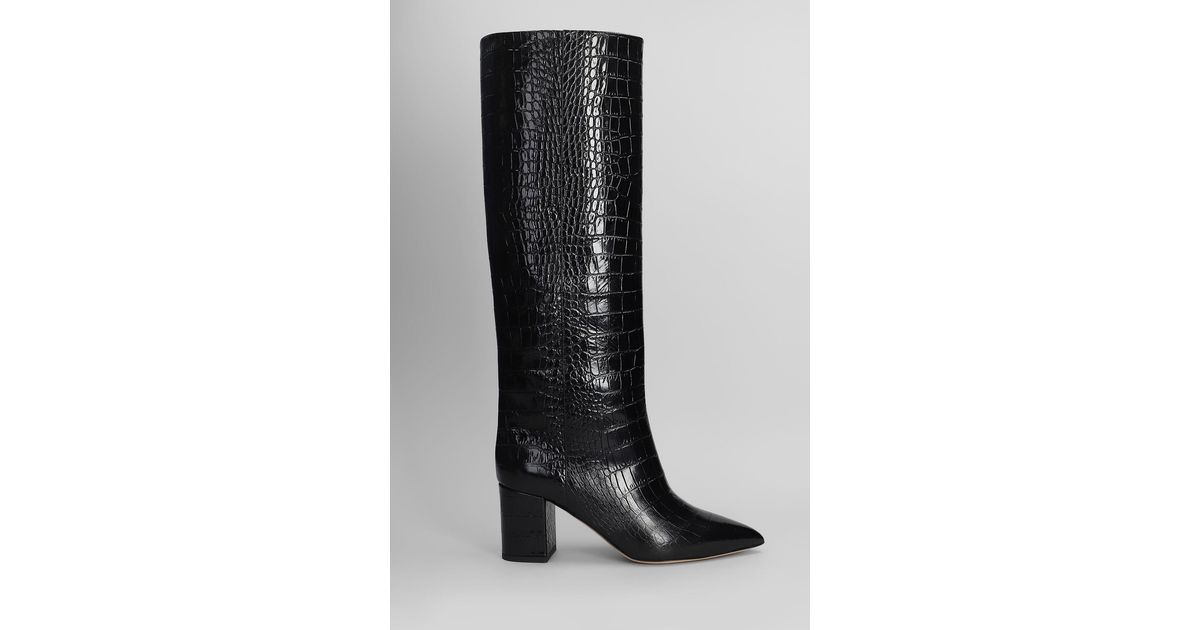 Paris Texas Anja Boot 70 High Heels Boots in Black | Lyst