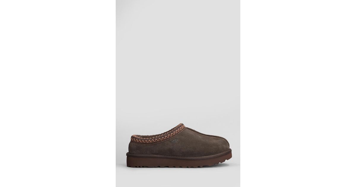 UGG Tasman Slipper-mule In Brown Suede | Lyst