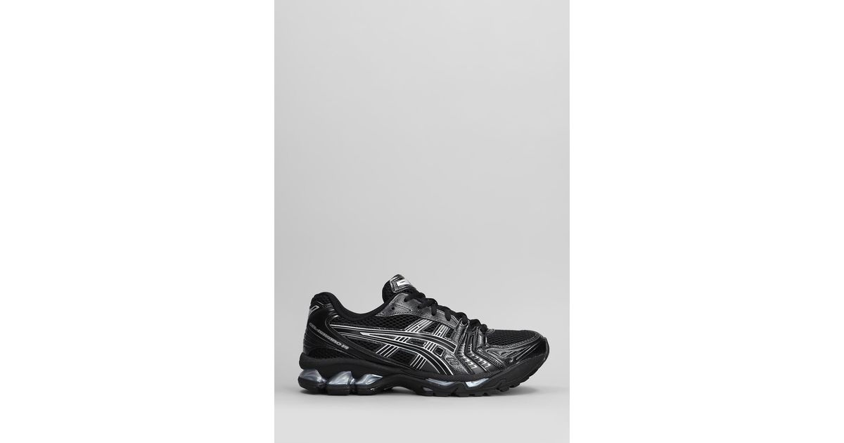 Asics Gel-kayano 14 Sneakers In Black Leather And Fabric for Men | Lyst
