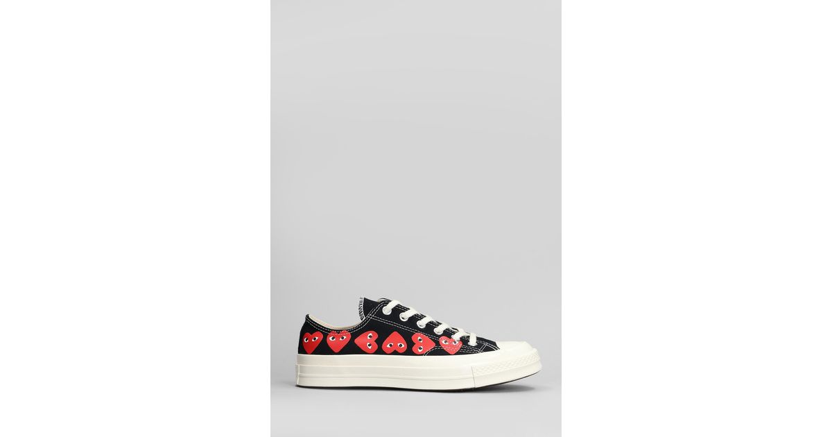 CONVERSE x COMME des GARÇONS PLAY Chuck 70 Cdg Low Sneakers In Black ...