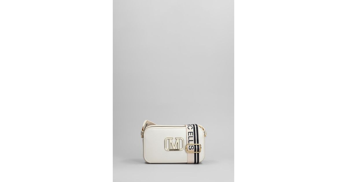 Marc Ellis Flat Marc Shoulder Bag In Beige Faux Leather in Natural | Lyst