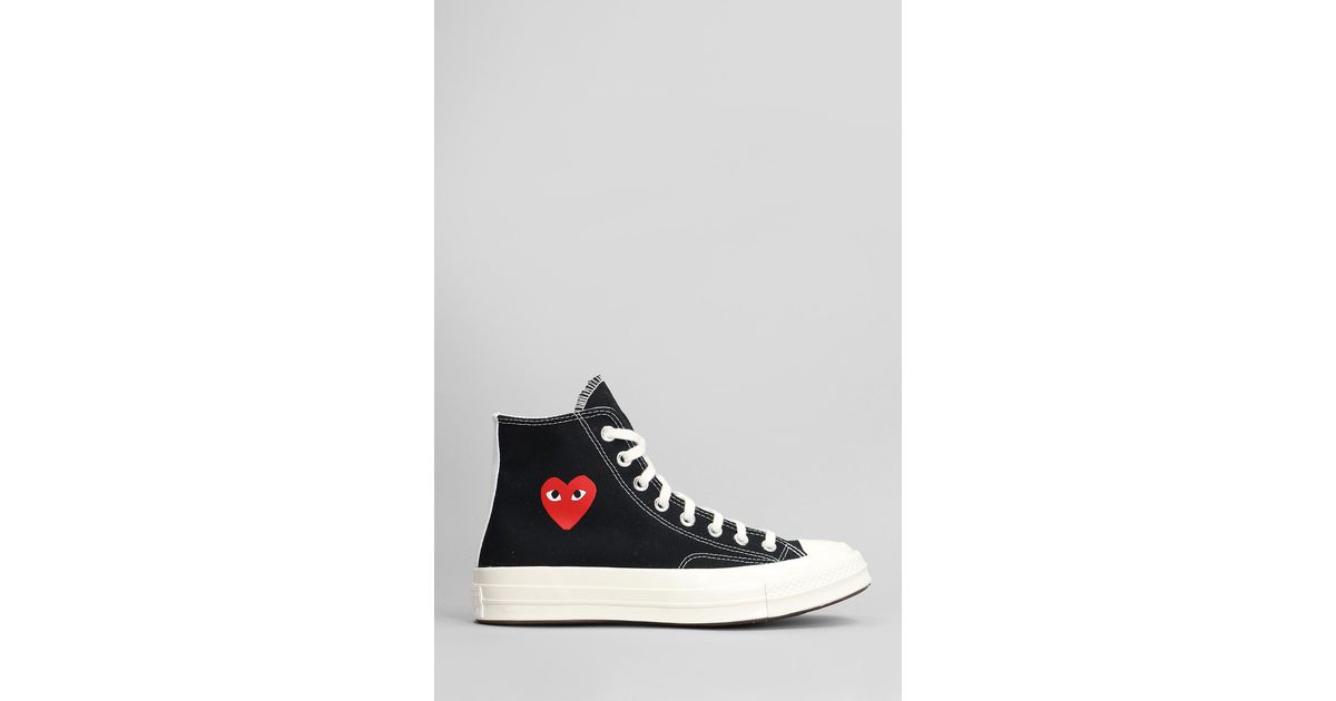CONVERSE x COMME des GARÇONS PLAY Chuck 70 Cdg High Sneakers In Black ...