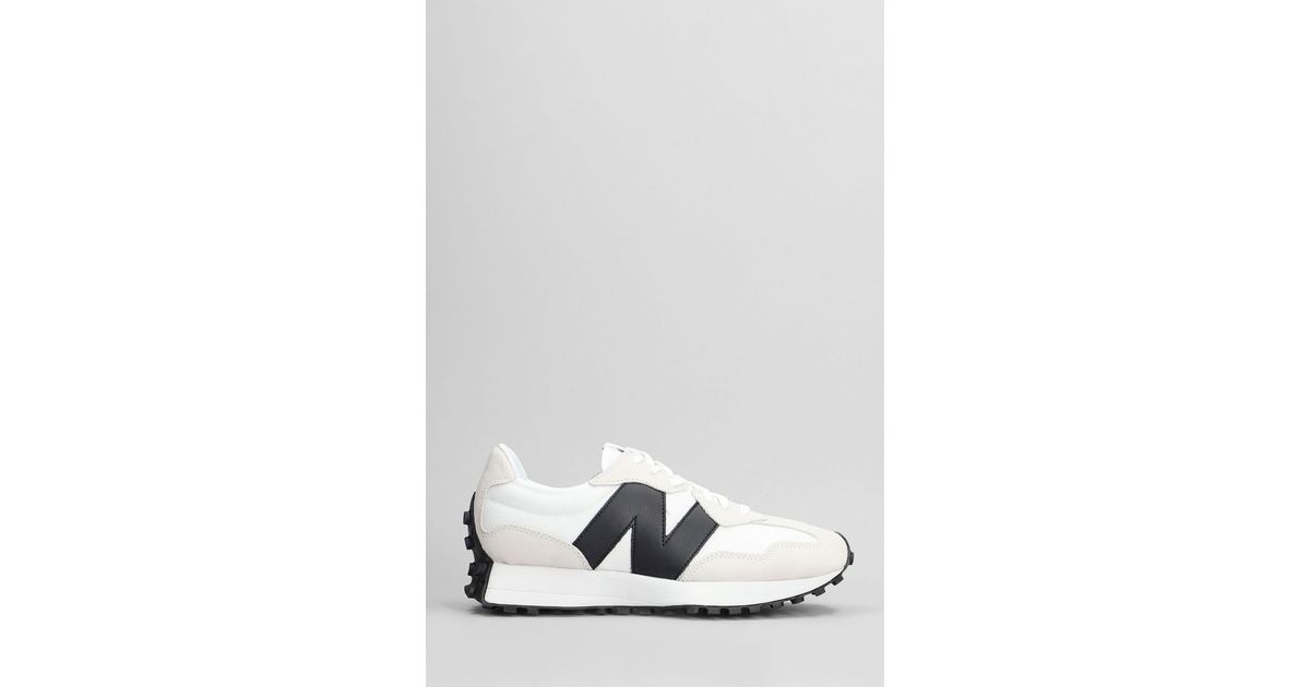 New Balance 327 Suede Trainers in White for Men | Lyst