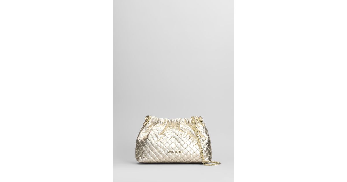 Marc Ellis Helena Plot Shoulder Bag In Platinum Leather in Natural | Lyst