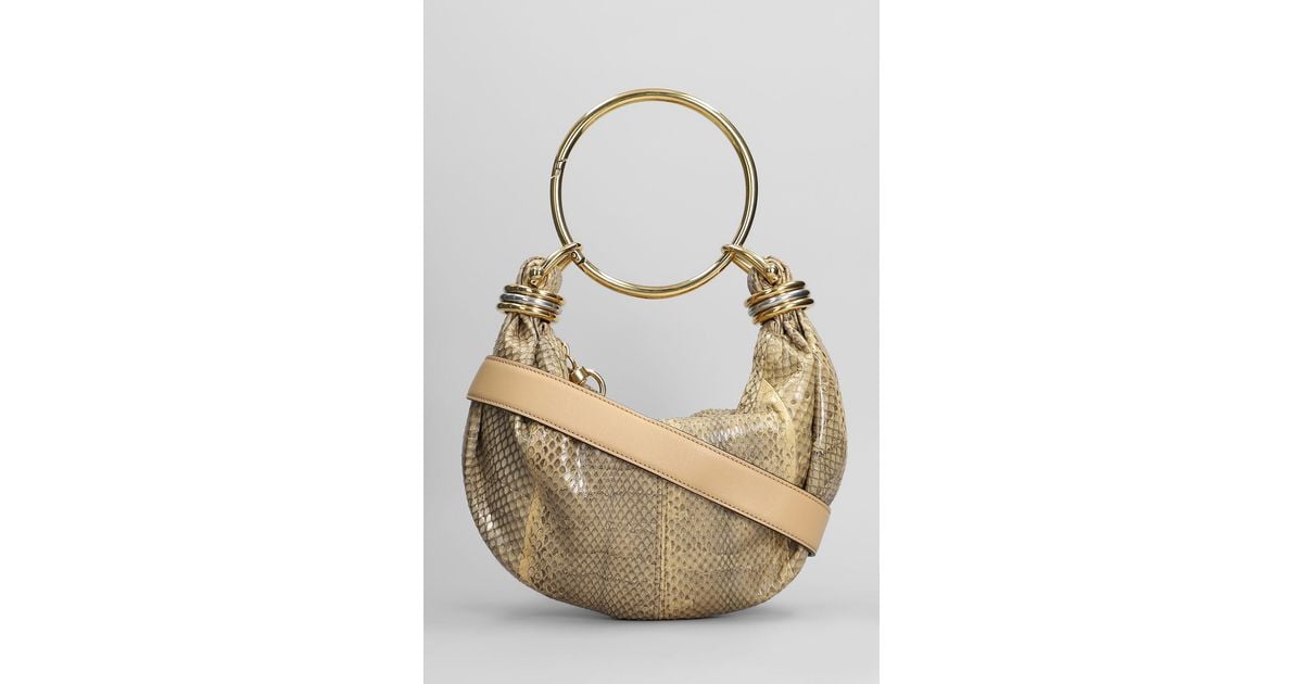Chloé Hobo Bag Shoulder Bag in Natural | Lyst