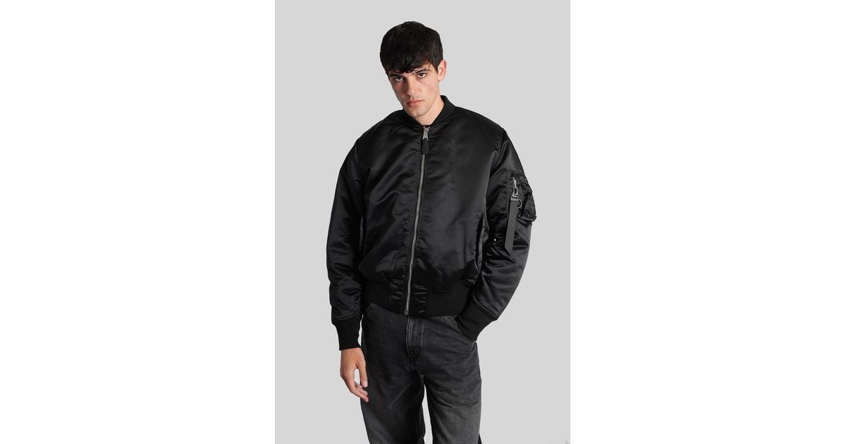 Alpha Industries Ma-1 Bomber Jacket In Black Nylon for Men | Lyst