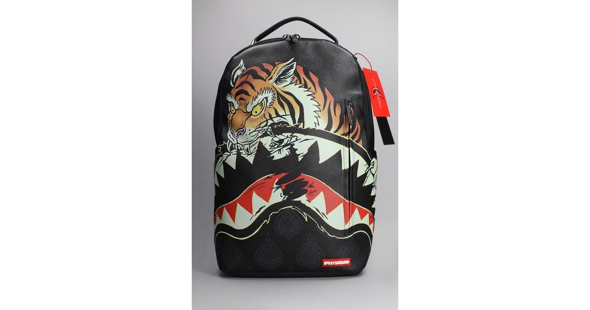 Sprayground Backpack In Black Pvc in Gray for Men | Lyst