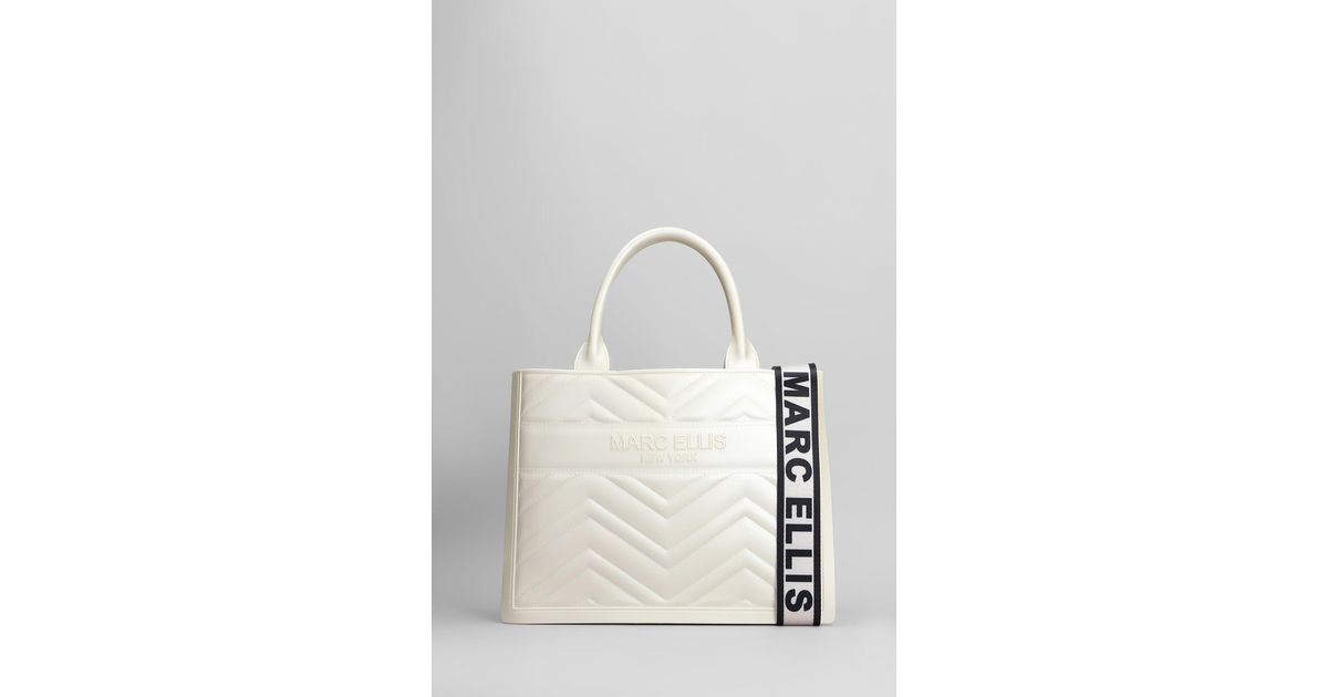 Marc Ellis Flat Buby Wave M Shoulder Bag In Beige Rubber/plasic in ...