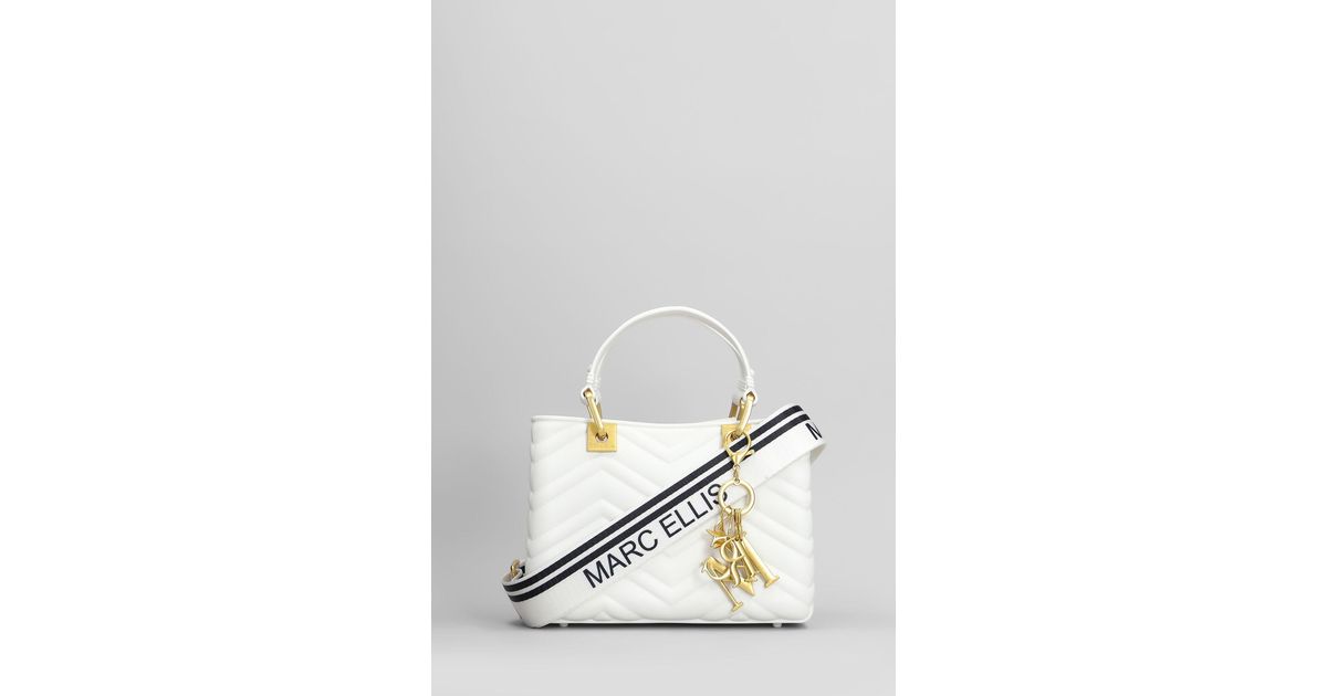 Marc Ellis Flat Krissy M Wave Shoulder Bag In White Rubber/plasic | Lyst