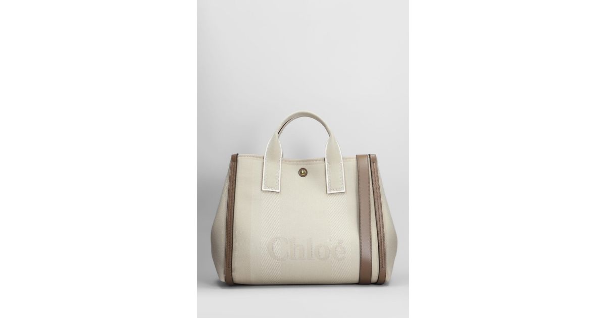 Chloé Carry Tote in Natural | Lyst