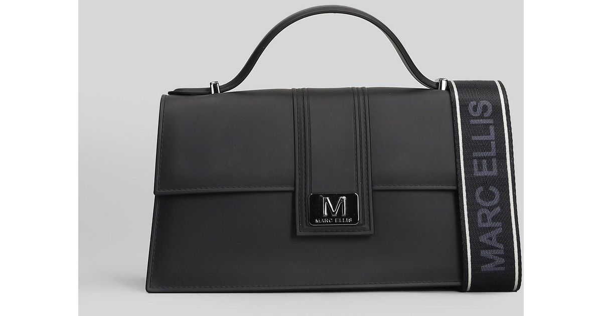 Marc Ellis Flat Arrow M Shoulder Bag In Black Rubber/plasic | Lyst