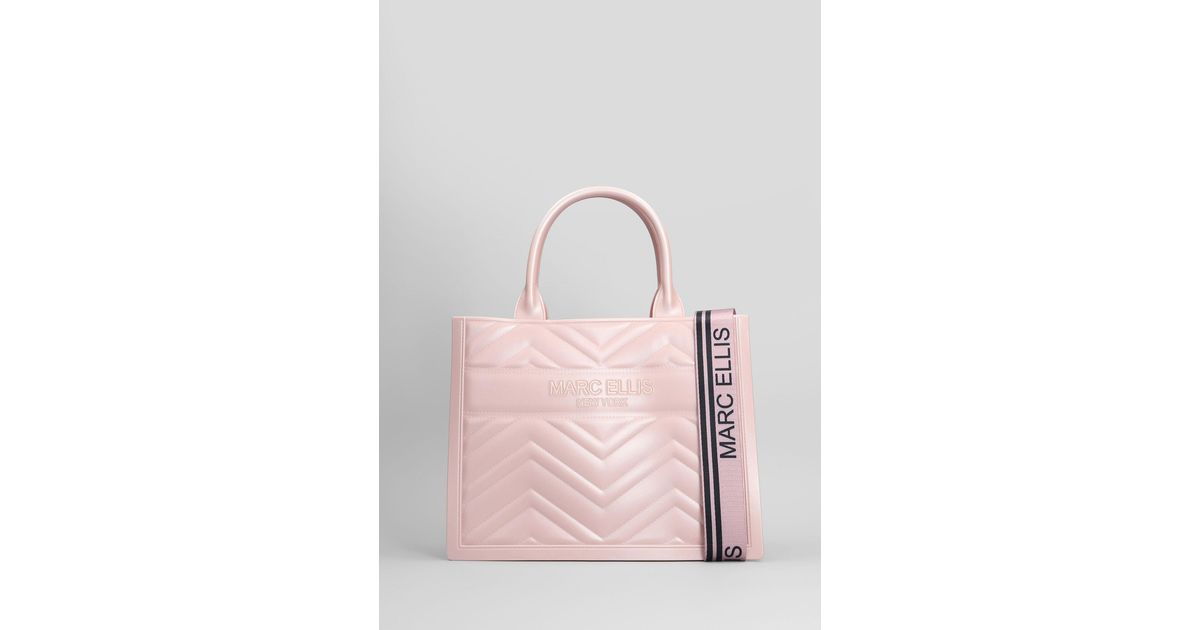 Marc Ellis Flat Buby Wave M Shoulder Bag In Rose-pink Rubber/plasic | Lyst