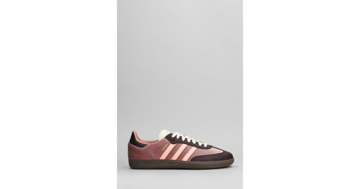 adidas Samba Og Sneakers In Brown Velvet | Lyst