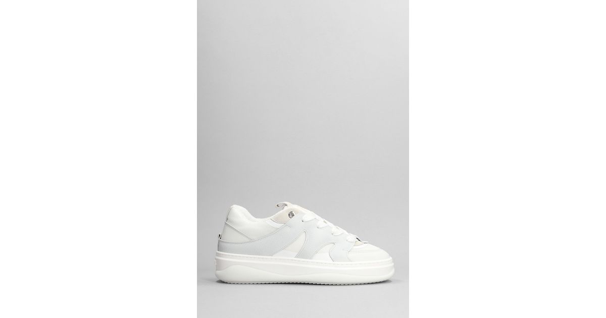 Mason Garments Venice Sneakers In White Suede And Fabric for Men | Lyst