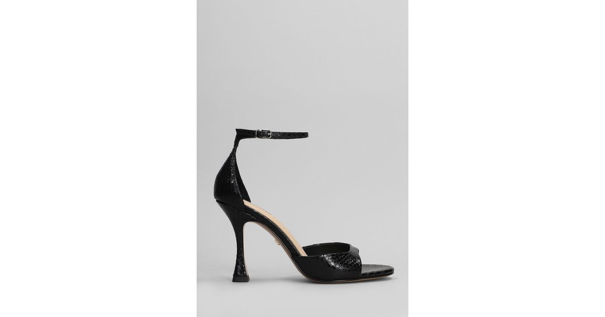 Lola Cruz Kumala 95 Sandals In Black Leather | Lyst