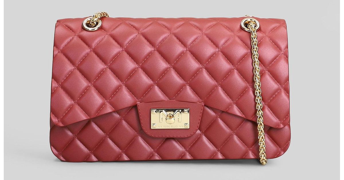 Marc Ellis Flat Falcon M Shoulder Bag In Red Rubber/plasic | Lyst