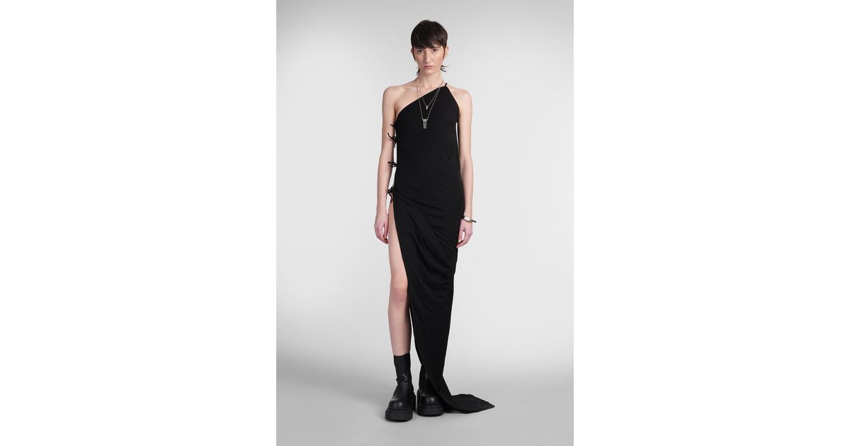 Rick Owens Taco Dress Dress Woman In Black Cotton | Lyst