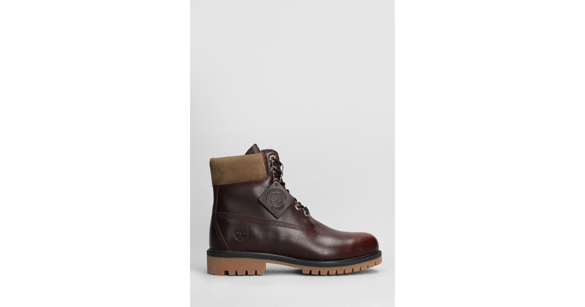 Timberland Heritage 6Lace Combat Boots in Brown for Men | Lyst