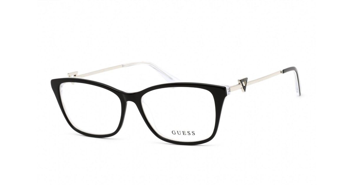 Guess Gu2898 Eyeglasses Shiny Black / Clear Lens | Lyst