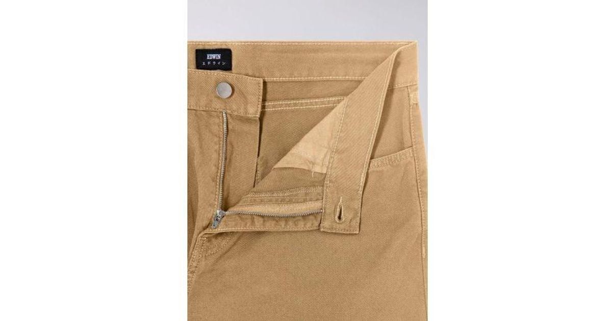 Edwin Kelp Garment Dyed Cosmos Jean in Natural for Men | Lyst UK