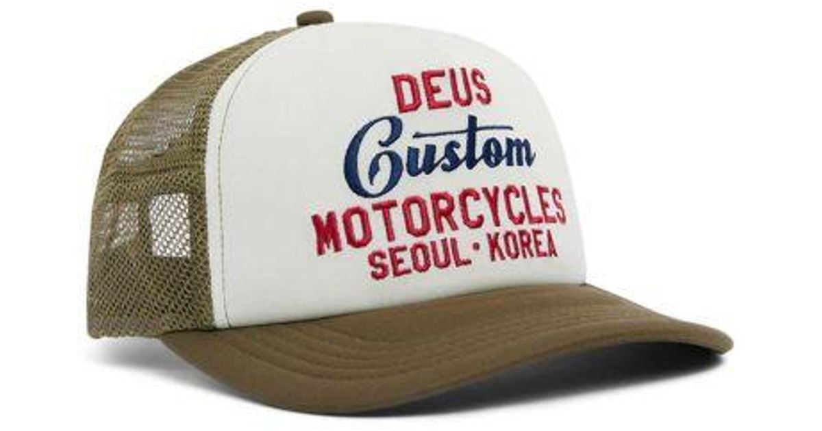 Deus Ex Machina Kamli Trucker Cap in Green for Men | Lyst UK