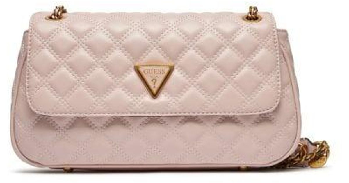 Guess Light Rose Giully Convertible Crossbody Flap Bag in Pink | Lyst UK