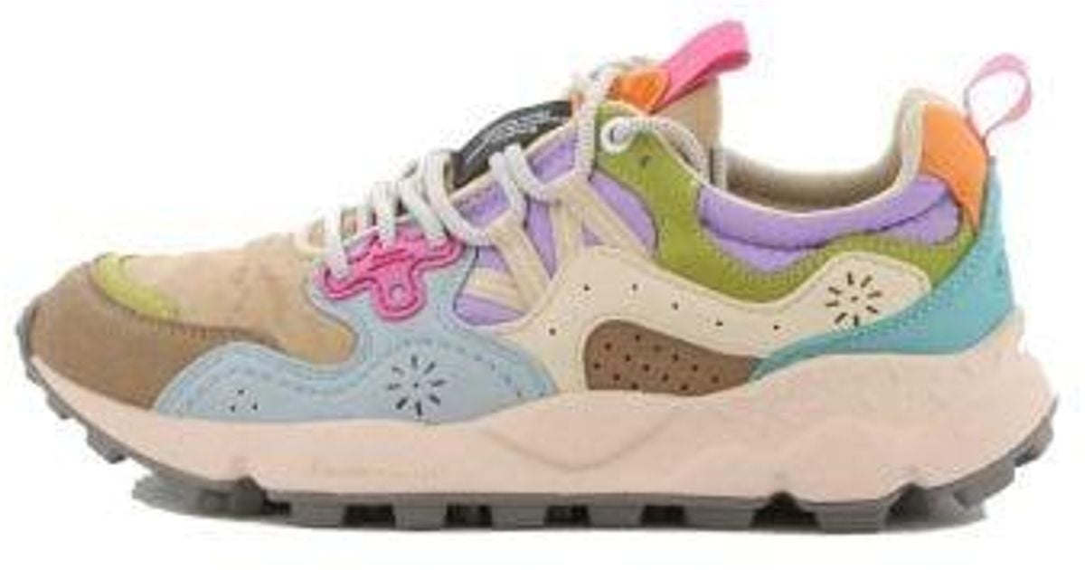 Flower Mountain Sand Celeste Yamano 3 Trainer in Pink | Lyst UK