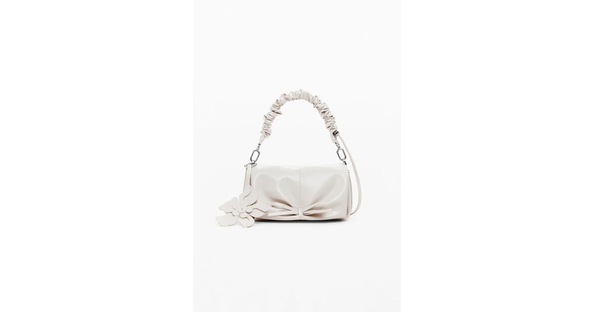 Desigual Shiny Bow Bag, Polyurethane in White | Lyst