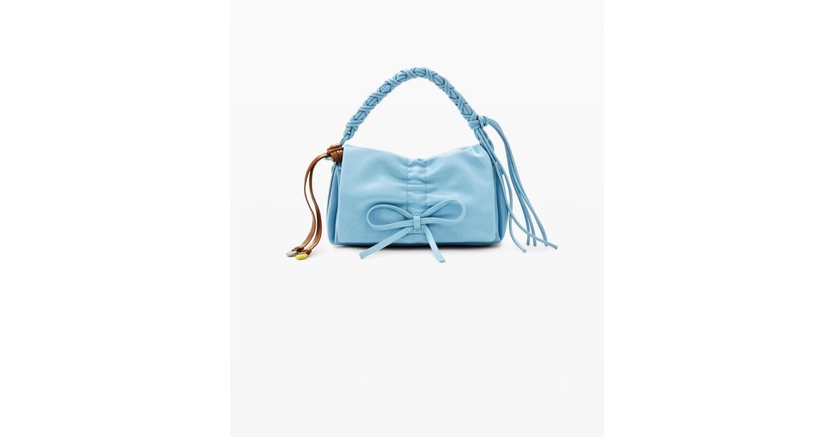Desigual Shiny Bow Bag, Polyurethane in Blue | Lyst