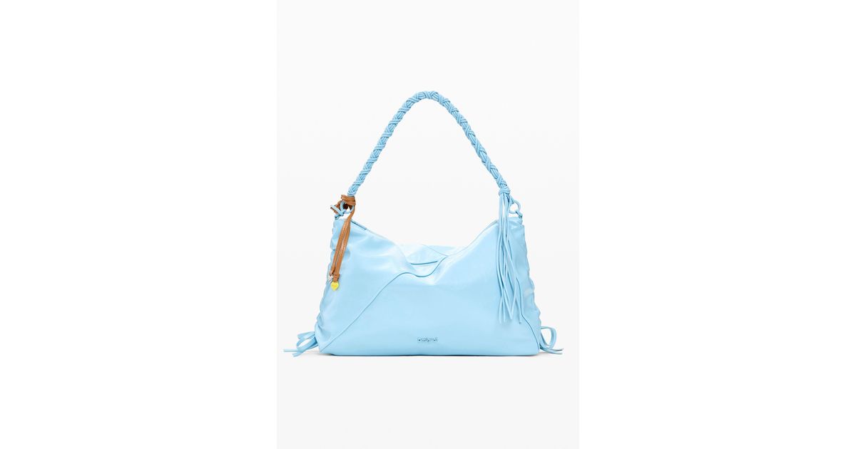 Desigual Big Shiny Bag, Polyurethane in Blue | Lyst UK