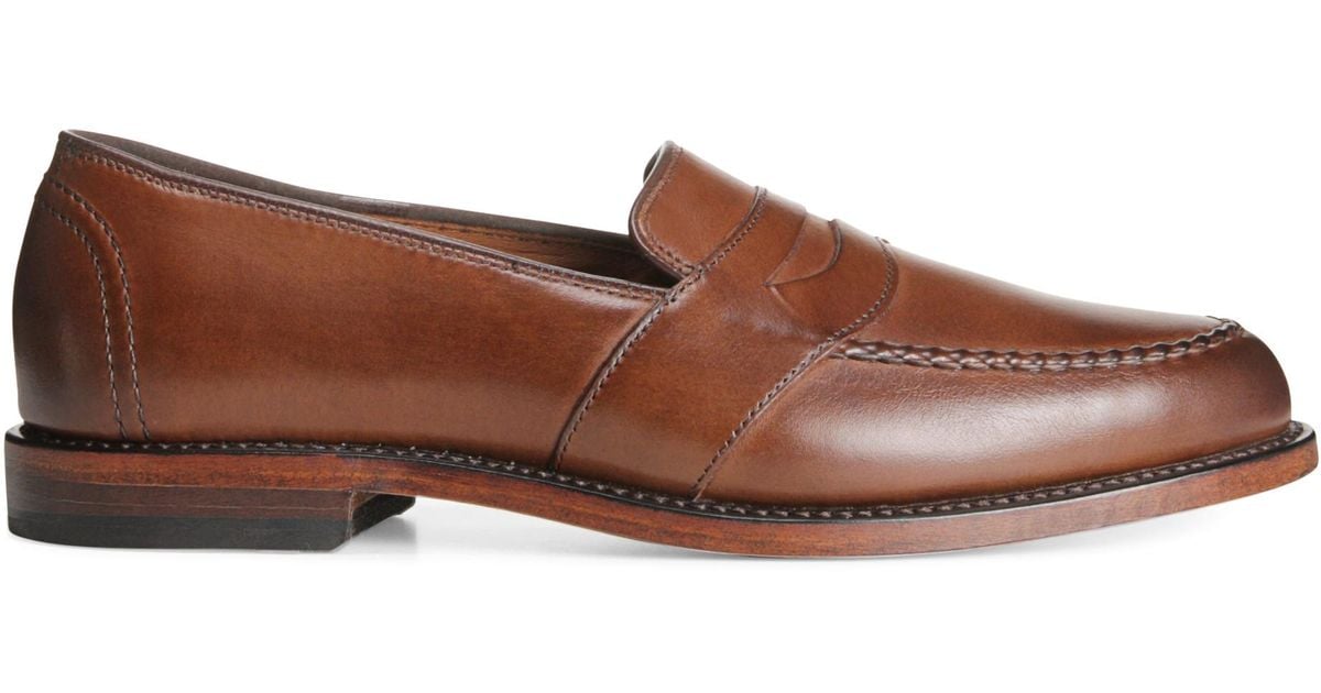 Allen Edmonds Big & Tall Randolph Penny Loafers in Brown for Men | Lyst