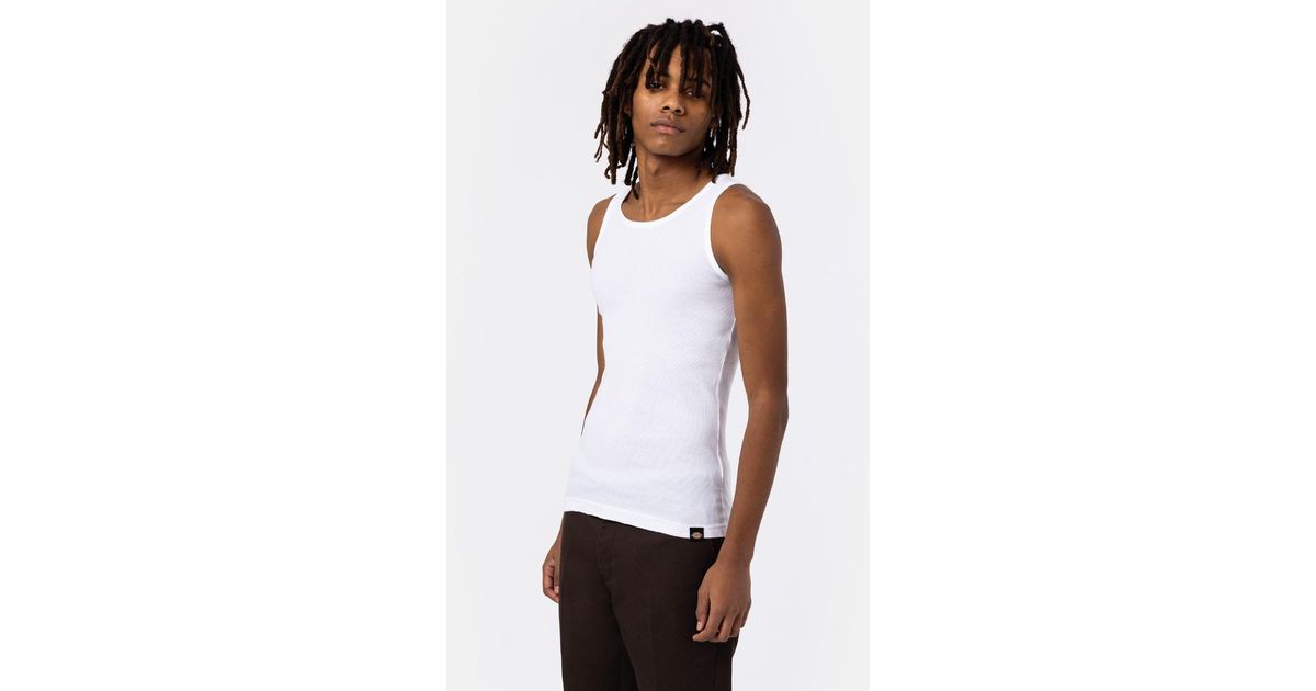 Dickies 3-Pack Vests in White for Men | Lyst UK